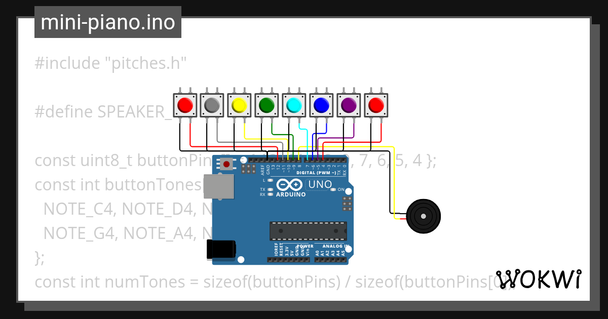mini-piano.ino Copy (3) - Wokwi ESP32, STM32, Arduino Simulator