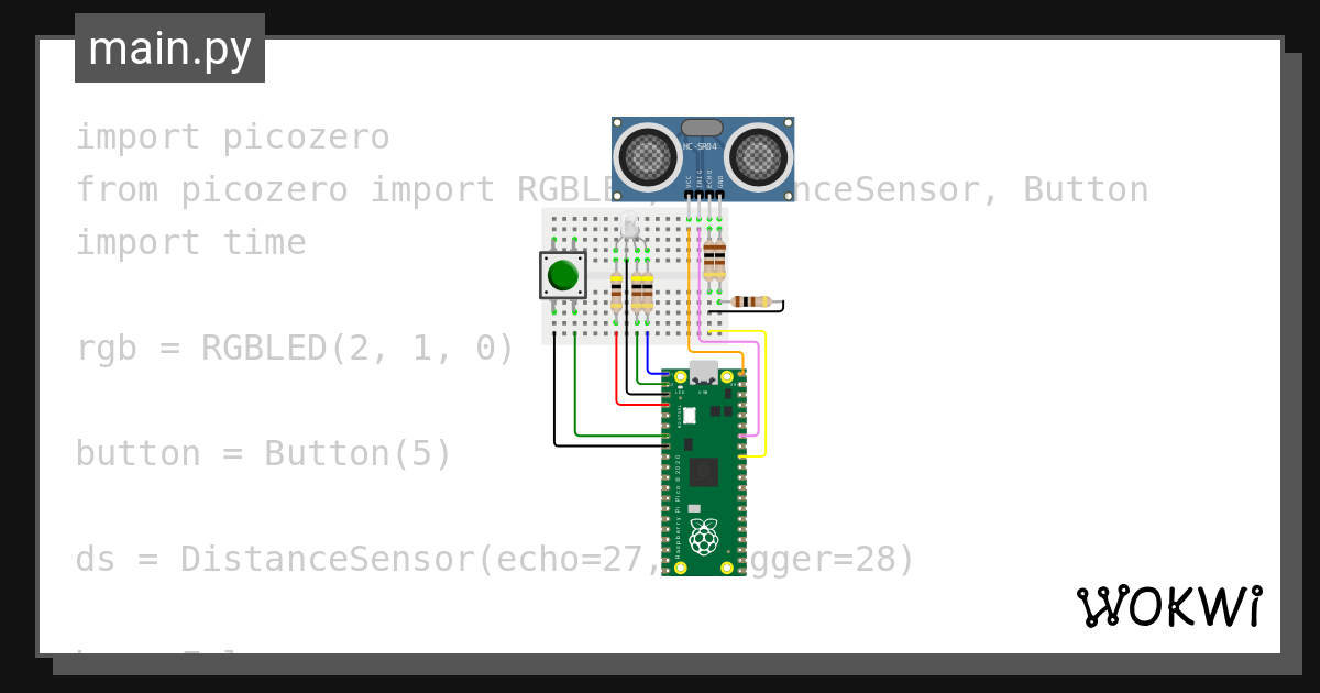 Led Distance Light Wokwi Esp32 Stm32 Arduino Simulator 8167