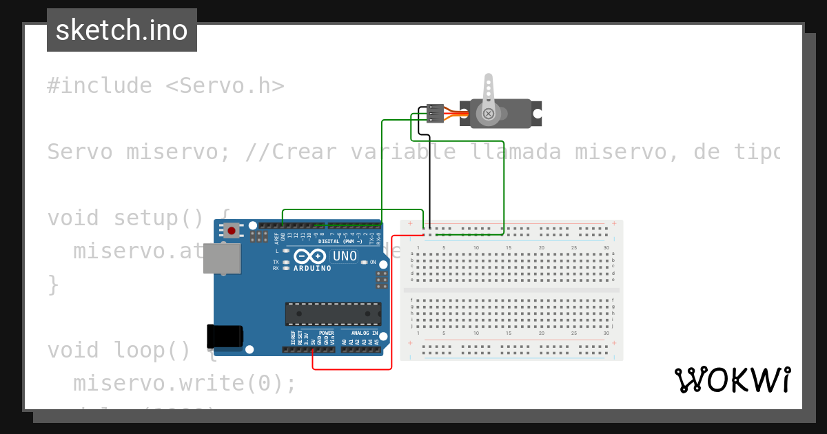 Servo Blink Wokwi Esp32 Stm32 Arduino Simulator 9293