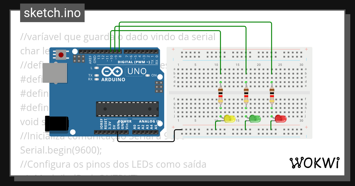 Ex. 03 - Wokwi ESP32, STM32, Arduino Simulator