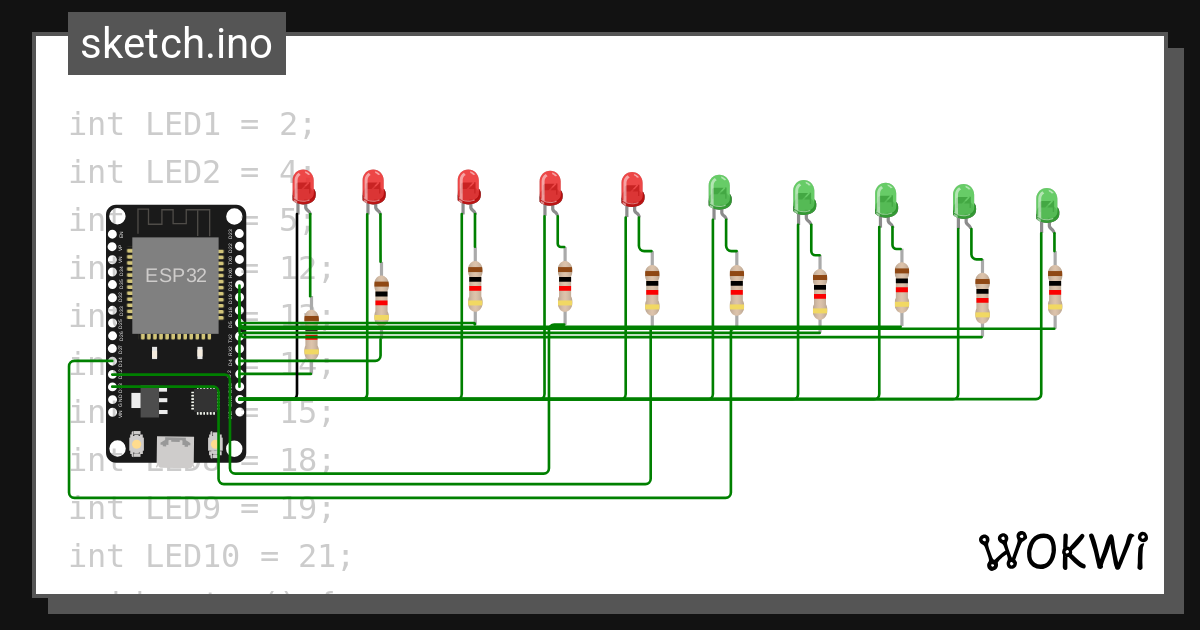 Led Sync Wokwi Esp32 Stm32 Arduino Simulator 3687