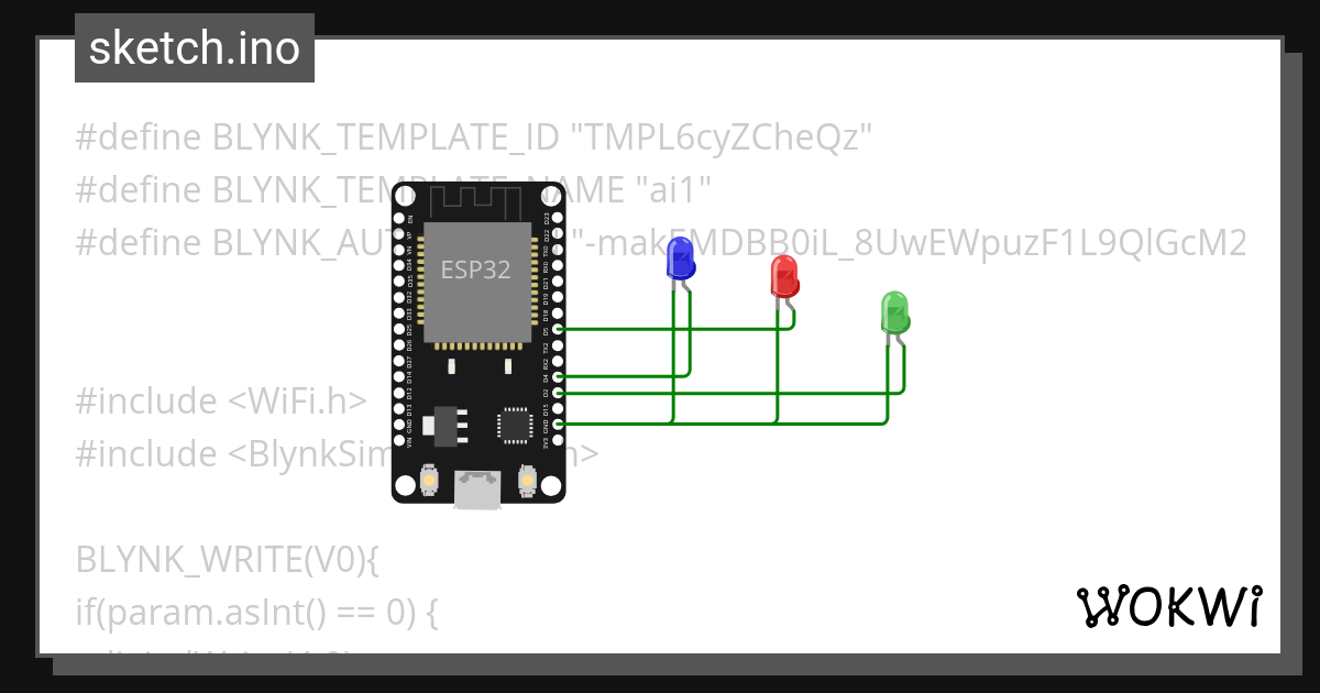 Blynk - Wokwi ESP32, STM32, Arduino Simulator