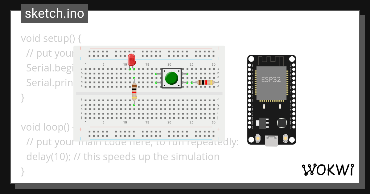 Led Blinking With Push Button Wokwi Esp32 Stm32 Arduino Simulator 4063