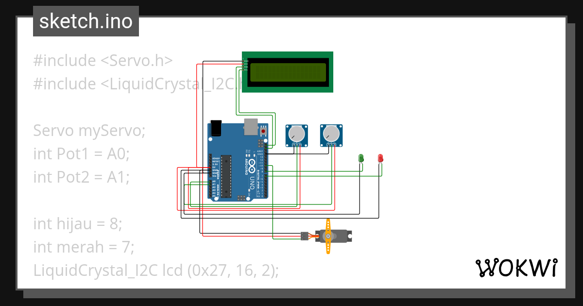 Tugas 2_Kontrol Servo dengan Dual Input - Wokwi ESP32, STM32, Arduino Simulator