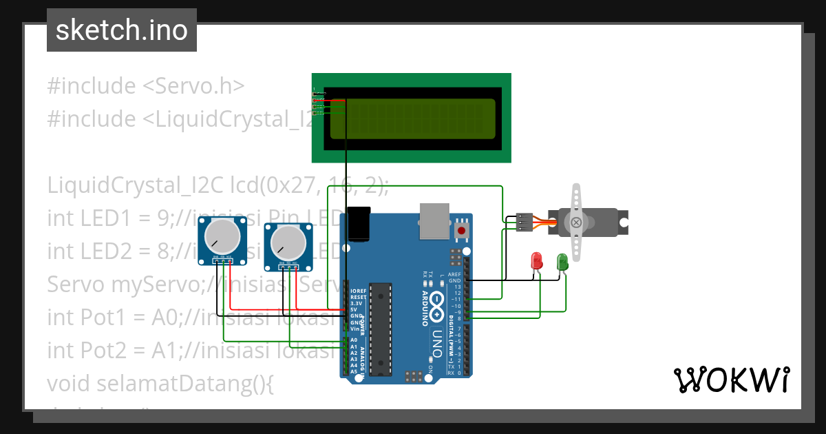 TUGAS 3 microcontroller - Wokwi ESP32, STM32, Arduino Simulator
