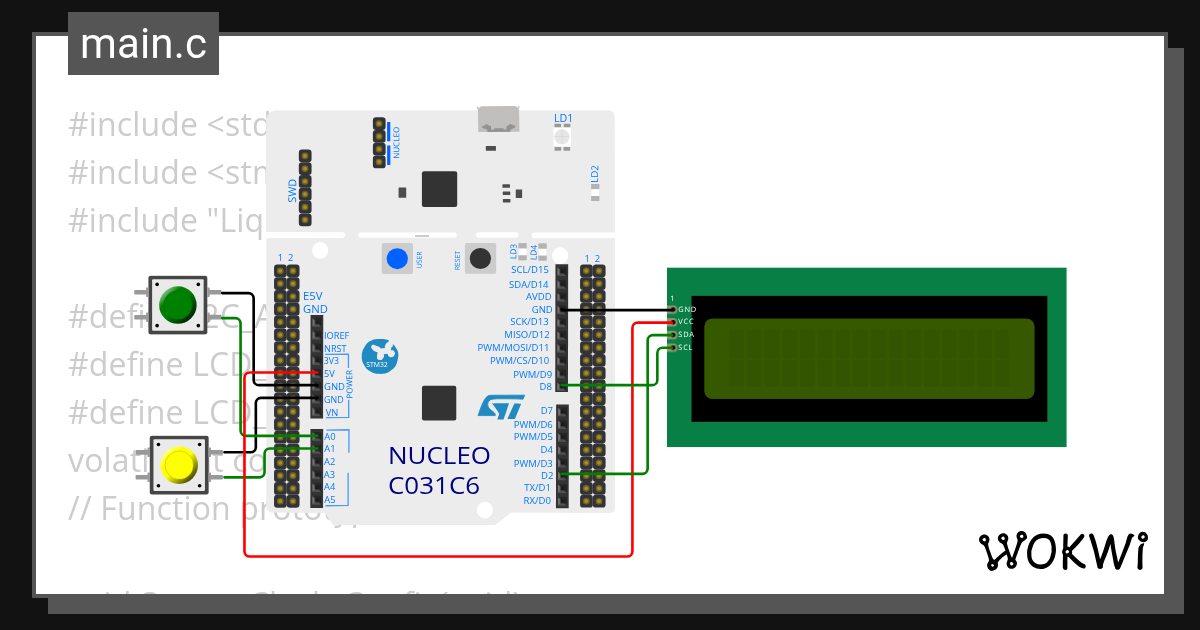 STM32_Interrupt_LCD - Wokwi ESP32, STM32, Arduino Simulator