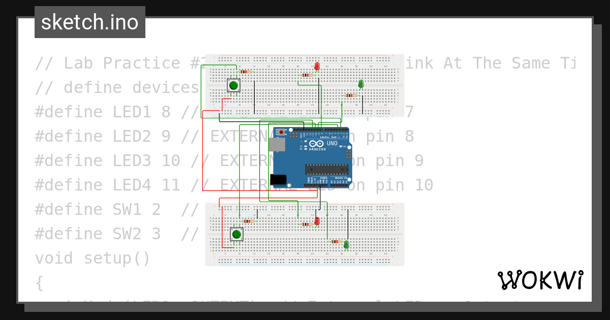 Trafik Light Wokwi Esp32 Stm32 Arduino Simulator