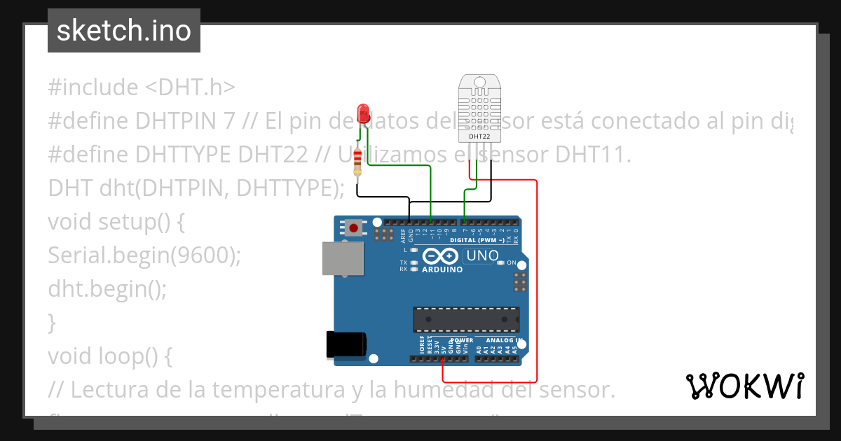 Sensor_DHT22 - Wokwi ESP32, STM32, Arduino Simulator
