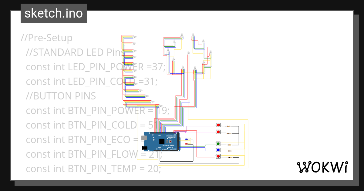 PCB LED V2 - Wokwi ESP32, STM32, Arduino Simulator