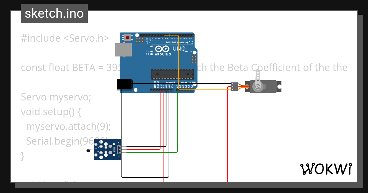 Sensor De Temperatura E Servomotor Wokwi Esp32 Stm32 Arduino Simulator 5236