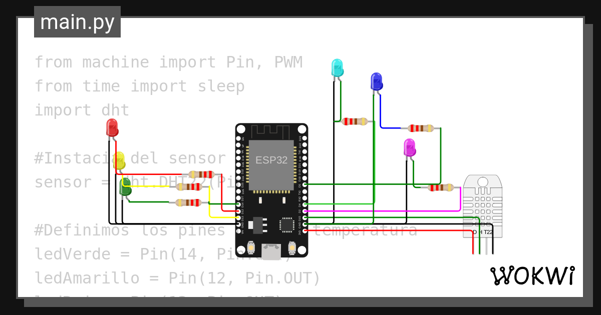 Clase 3 Simulando Sensor Dht22 En Esp32 Wokwi Esp32 Stm32 Arduino Simulator 8197