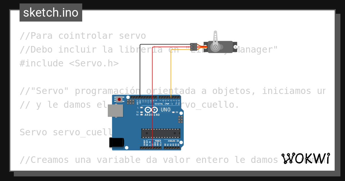 Controlador Del Servo Clase 6 Wokwi Esp32 Stm32 Arduino Simulator