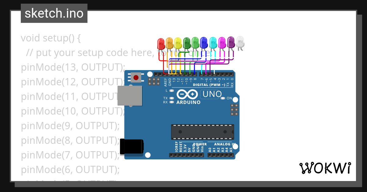 Lights - Wokwi ESP32, STM32, Arduino Simulator