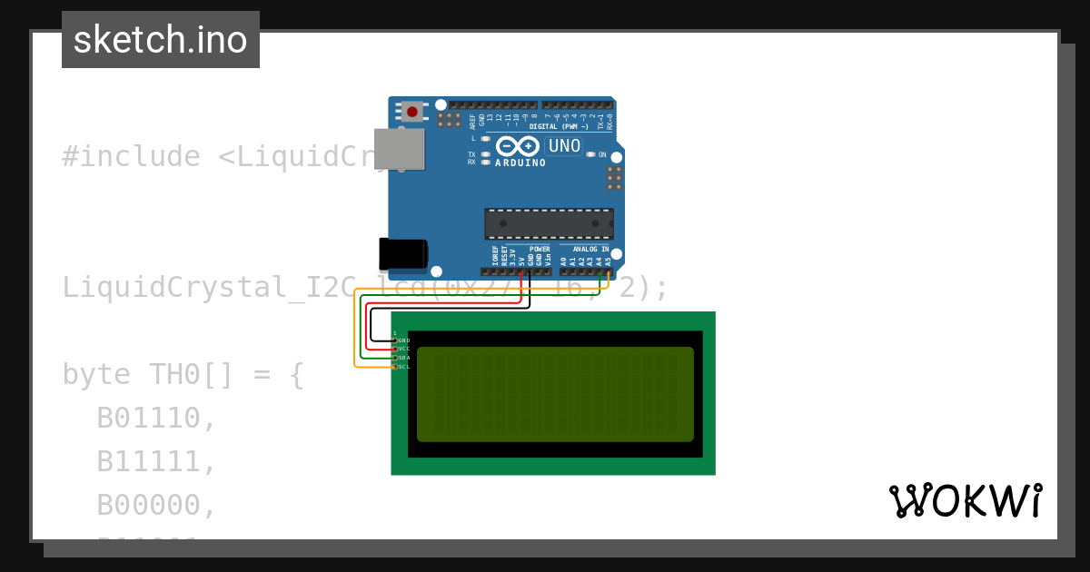Lcd Thai Wokwi Esp32 Stm32 Arduino Simulator 