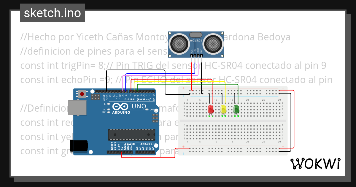 Simulador semaforo - Wokwi ESP32, STM32, Arduino Simulator