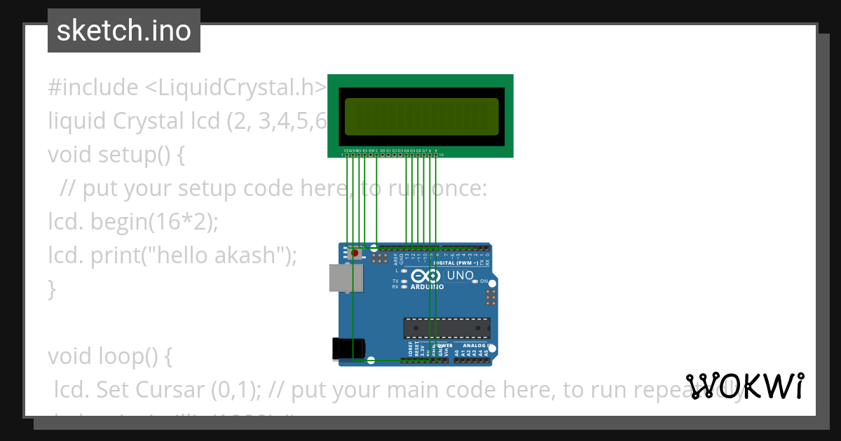 Kanchan pal - Wokwi ESP32, STM32, Arduino Simulator Kanchan pal - Wokwi ESP32, STM32, Arduino Simulator