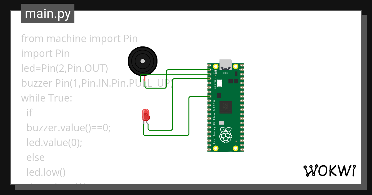 Ledandbuzzer Wokwi Esp32 Stm32 Arduino Simulator 9763