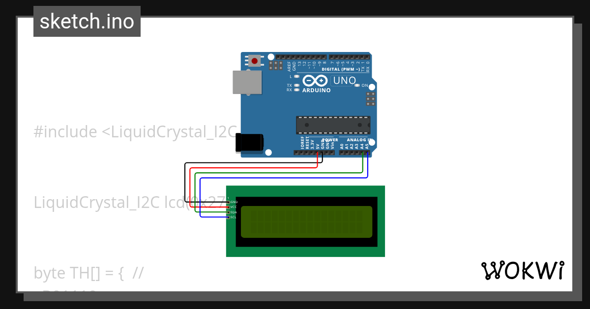 lcd Thai - Wokwi ESP32, STM32, Arduino Simulator