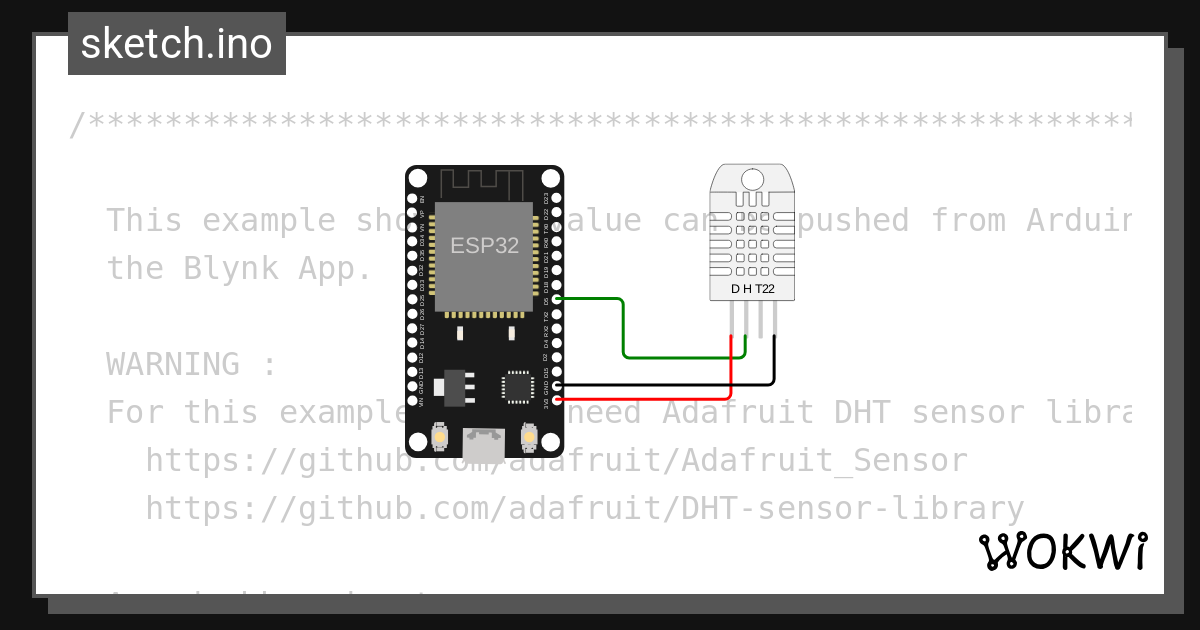 Esp32 Sensor Dht22 Wokwi Esp32 Stm32 Arduino Simulator 4219