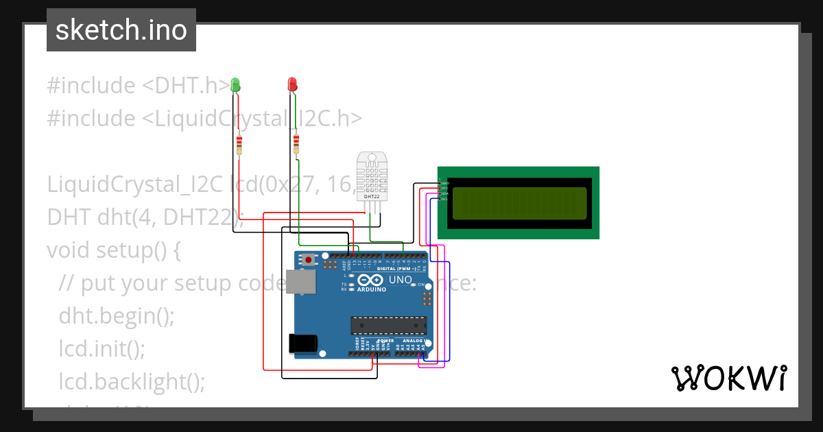 Lcd Dht Wokwi Esp32 Stm32 Arduino Simulator