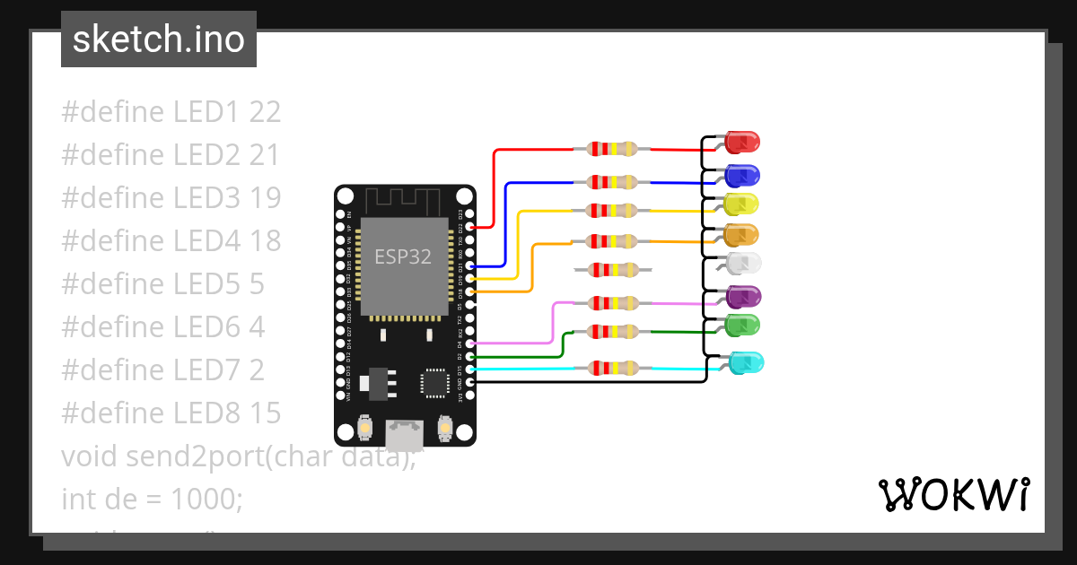 ESP32 .BU . - Wokwi ESP32, STM32, Arduino Simulator