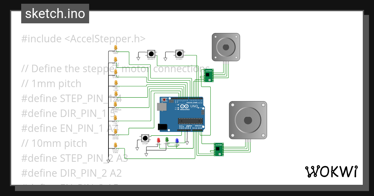 Rudder Control - Wokwi ESP32, STM32, Arduino Simulator