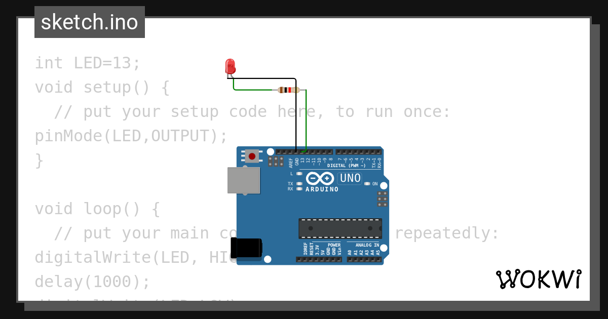1 Data Collection Using Led And Resistance Wokwi Esp32 Stm32 Arduino Simulator 0670