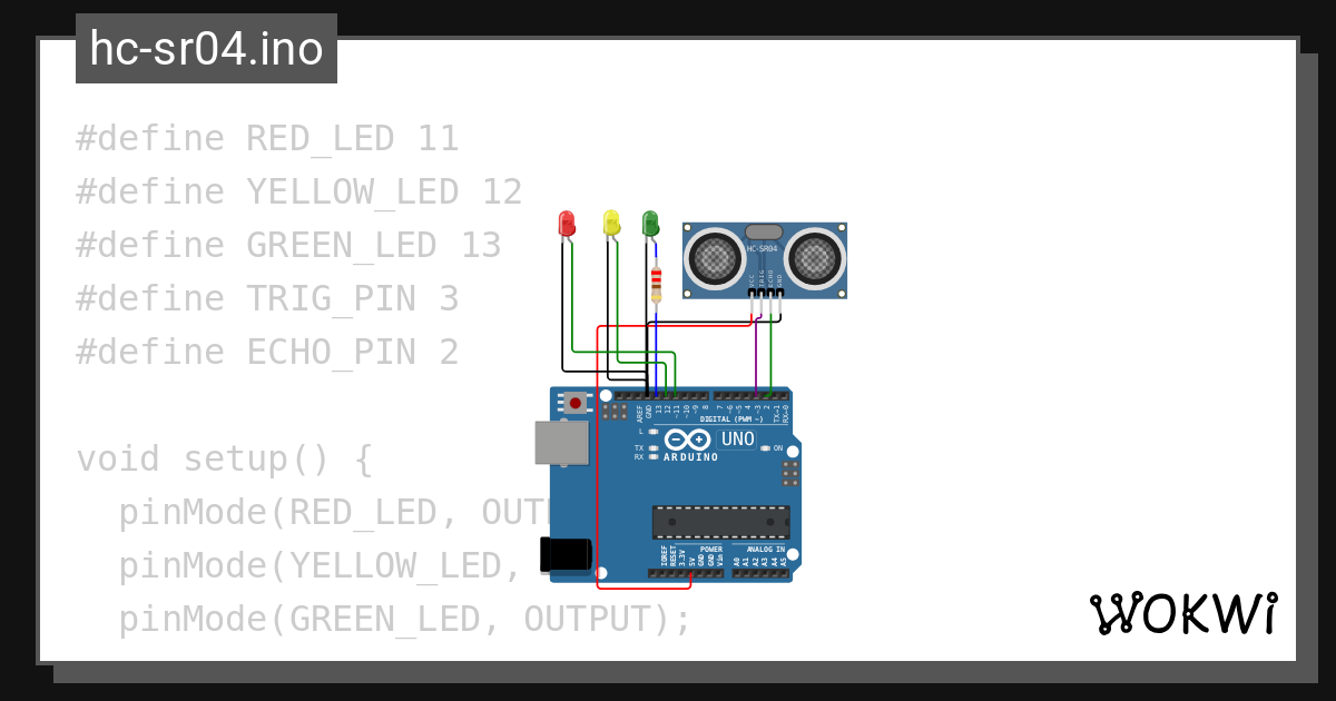 Distence Detecter Wokwi Esp32 Stm32 Arduino Simulator 5398
