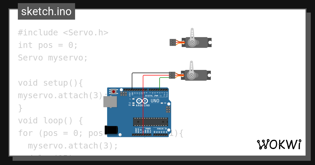 Servo Bunga Wokwi Esp32 Stm32 Arduino Simulator