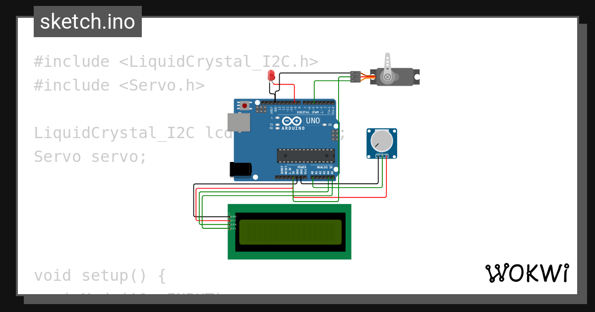 Volumn Servo2 Wokwi Esp32 Stm32 Arduino Simulator 4664