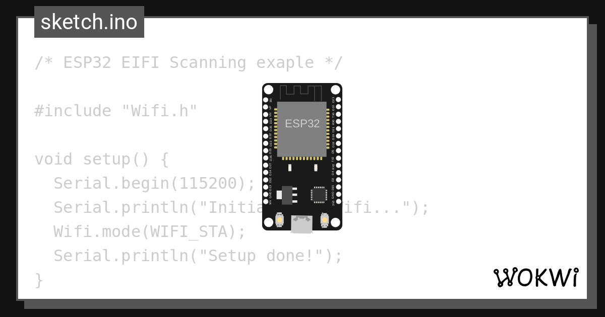 Wifi Scan Wokwi Esp32 Stm32 Arduino Simulator