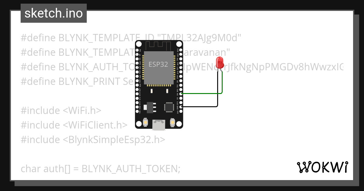 led - Wokwi ESP32, STM32, Arduino Simulator