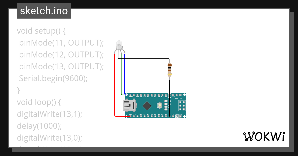 RGB - Wokwi ESP32, STM32, Arduino Simulator