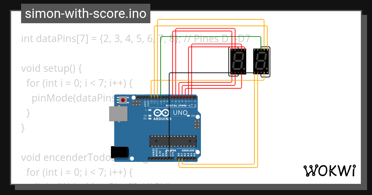 simon-with-score.ino Copy - Wokwi ESP32, STM32, Arduino Simulator