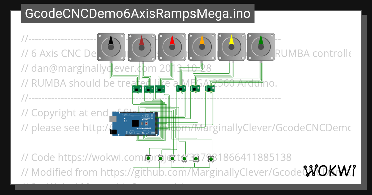 GcodeCNCDemo6AxisRampsMega.ino Copy - Wokwi ESP32, STM32, Arduino Simulator