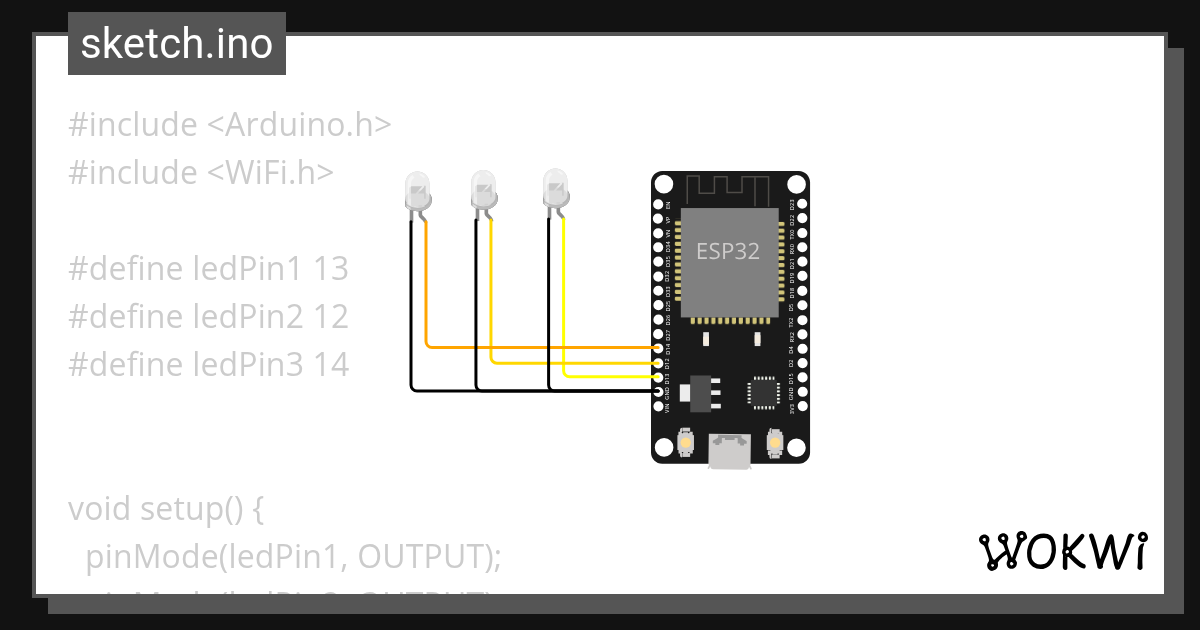 pratikum1(project1) - Wokwi ESP32, STM32, Arduino Simulator