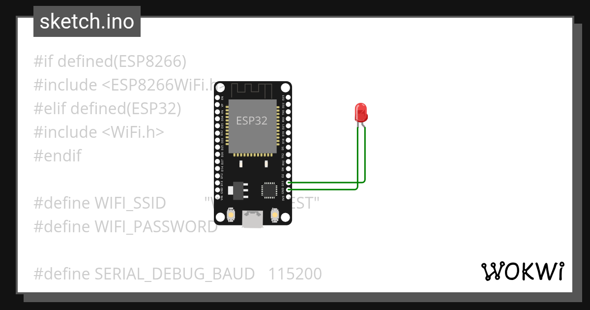 LED3 - Wokwi ESP32, STM32, Arduino Simulator