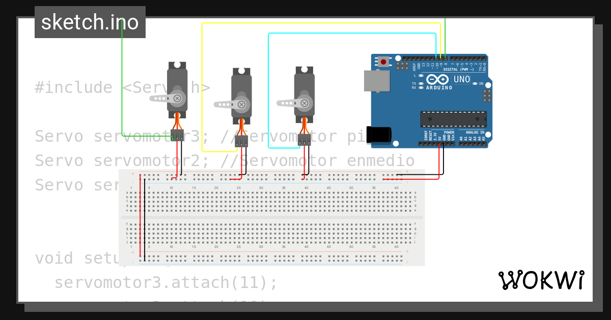 Brazo Wokwi Esp32 Stm32 Arduino Simulator