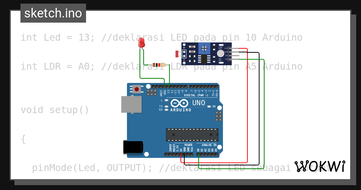 Sensor Ldr Wokwi Esp32 Stm32 Arduino Simulator