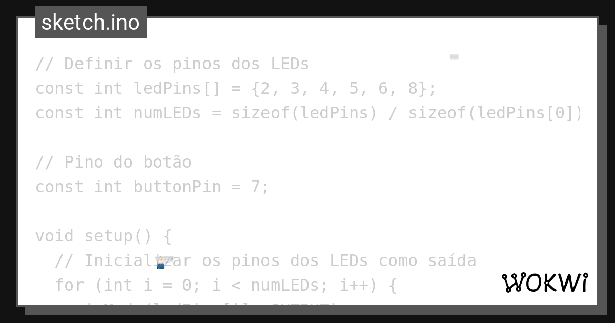 Led Aleatório Wokwi Esp32 Stm32 Arduino Simulator 7634