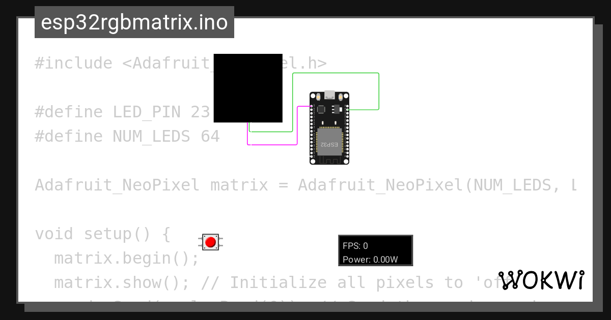 Fast Led Raibow Esp32 Wokwi Esp32 Stm32 Arduino Simulator 4806