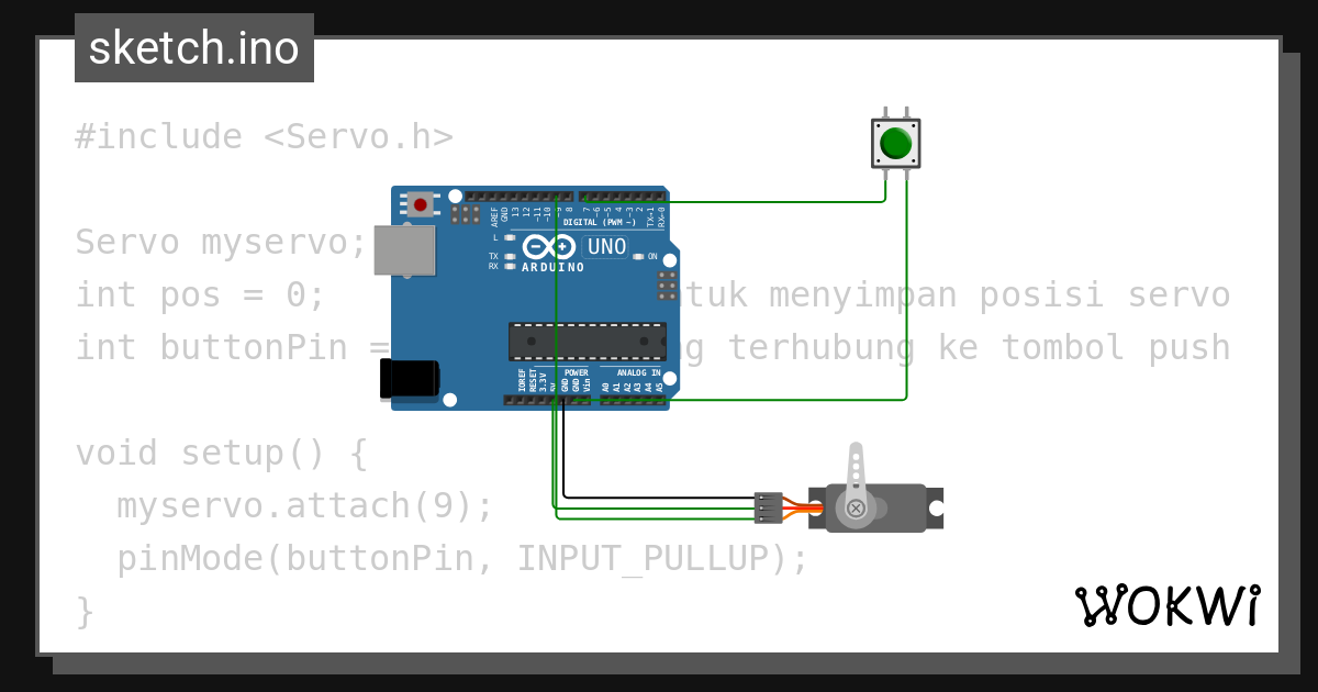 Servo Degree With Pushbutton Control Copy Wokwi Esp32 Stm32 Arduino Simulator 3511