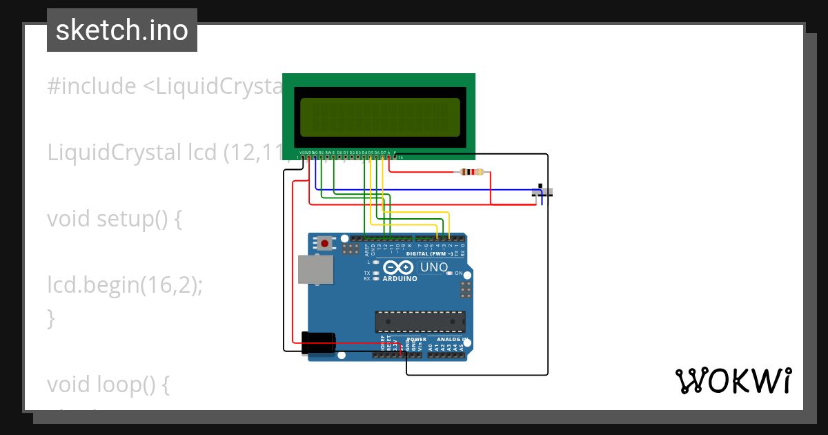 Running Teks Lcd Wokwi Esp32 Stm32 Arduino Simulator 