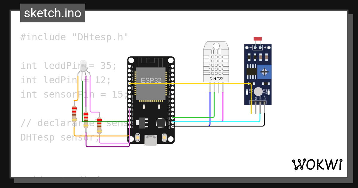 Ej Fotoresistencia Wokwi Esp32 Stm32 Arduino Simulator 8059