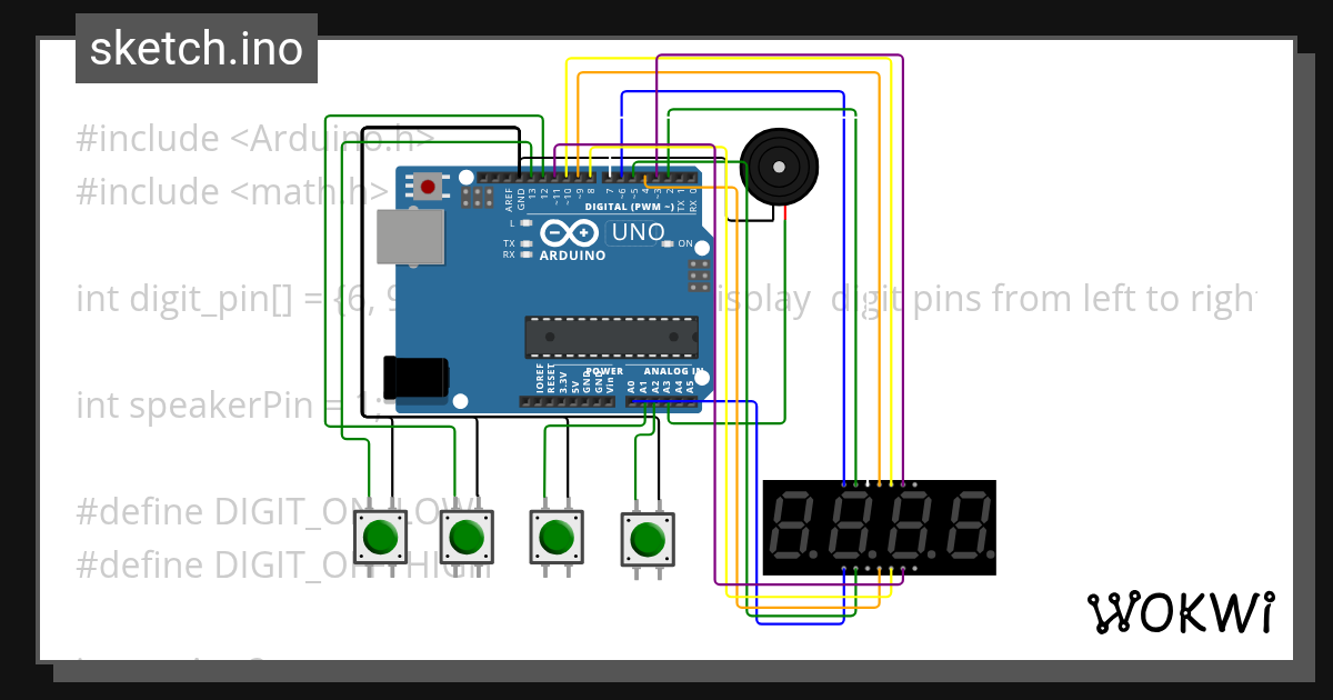 Cronometer - Wokwi ESP32, STM32, Arduino Simulator