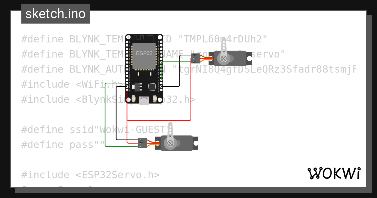 Control Servo Wokwi Esp32 Stm32 Arduino Simulator 8447