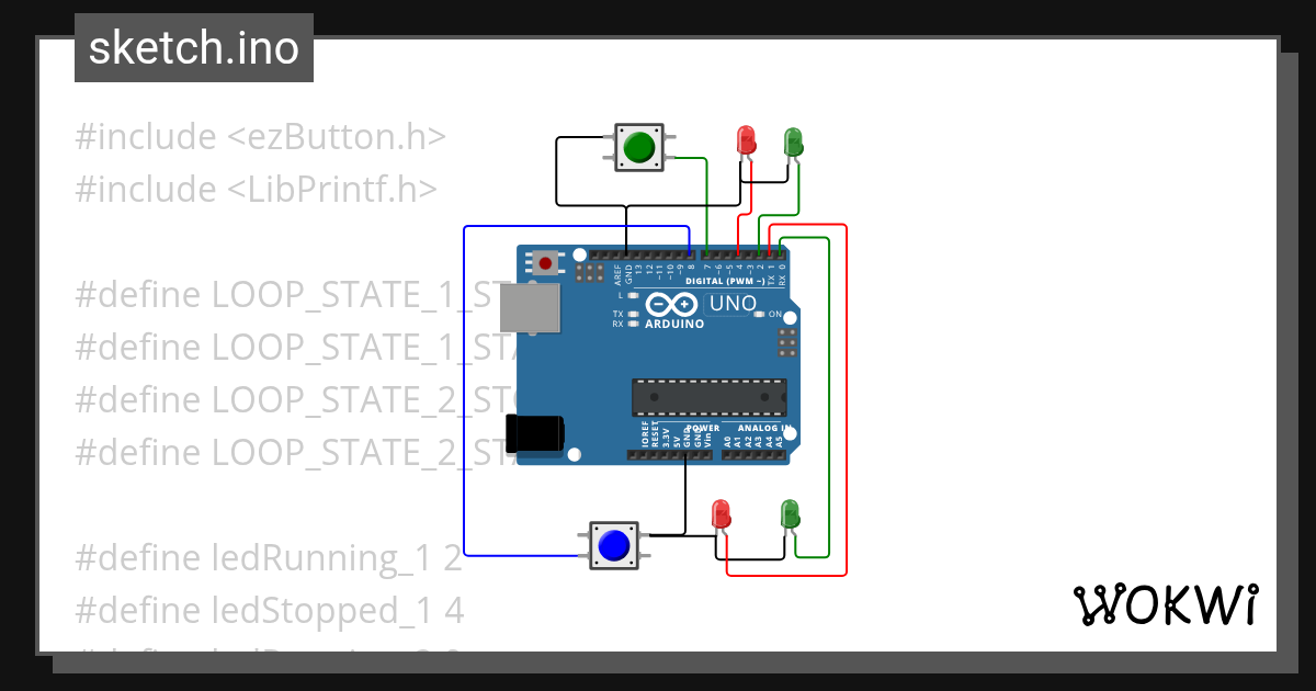 Start Programs Using 2 Buttons Copy Wokwi Esp32 Stm32 Arduino Simulator 5414