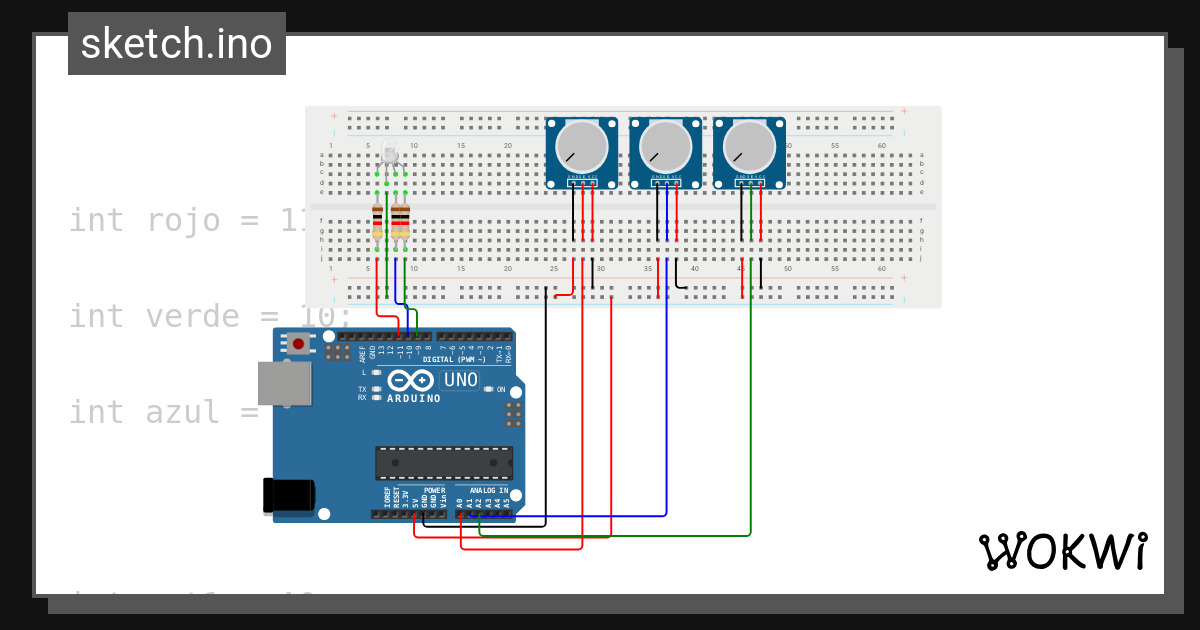 Cambio De Color Leds Wokwi Esp32 Stm32 Arduino Simulator 