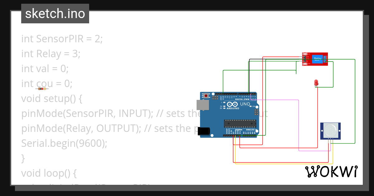 pir - Wokwi ESP32, STM32, Arduino Simulator