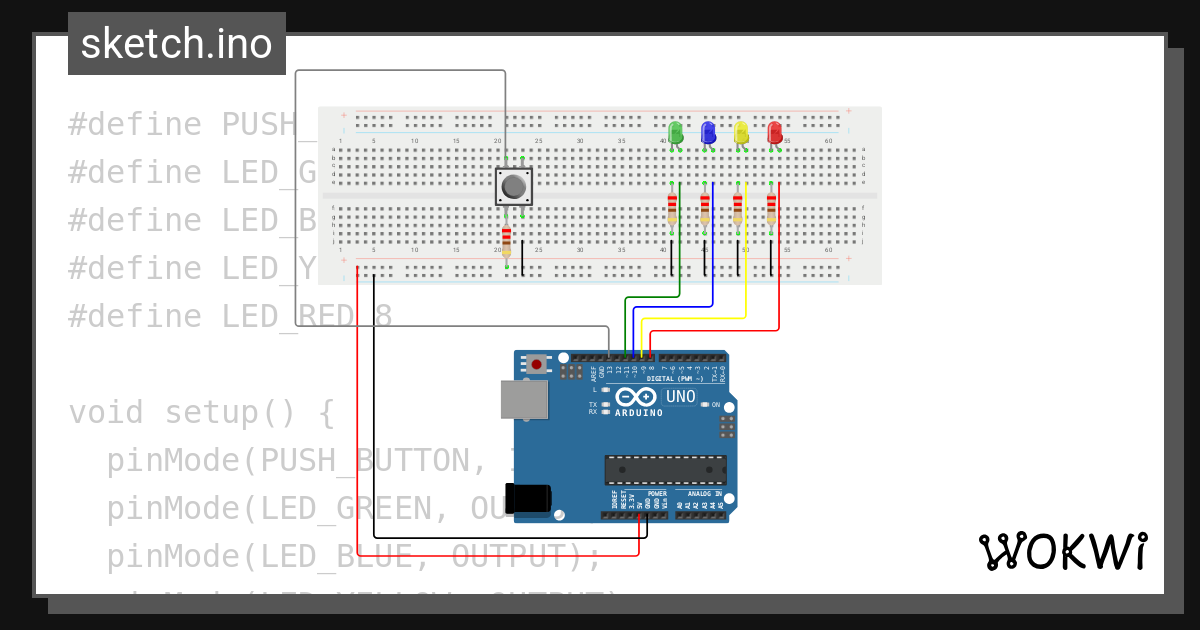 4led Push Button Wokwi Esp32 Stm32 Arduino Simulator 6524